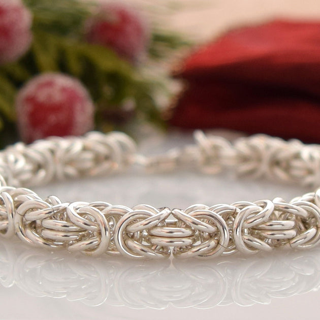 Sterling Silver Byzantine Bracelet – Excellence NB